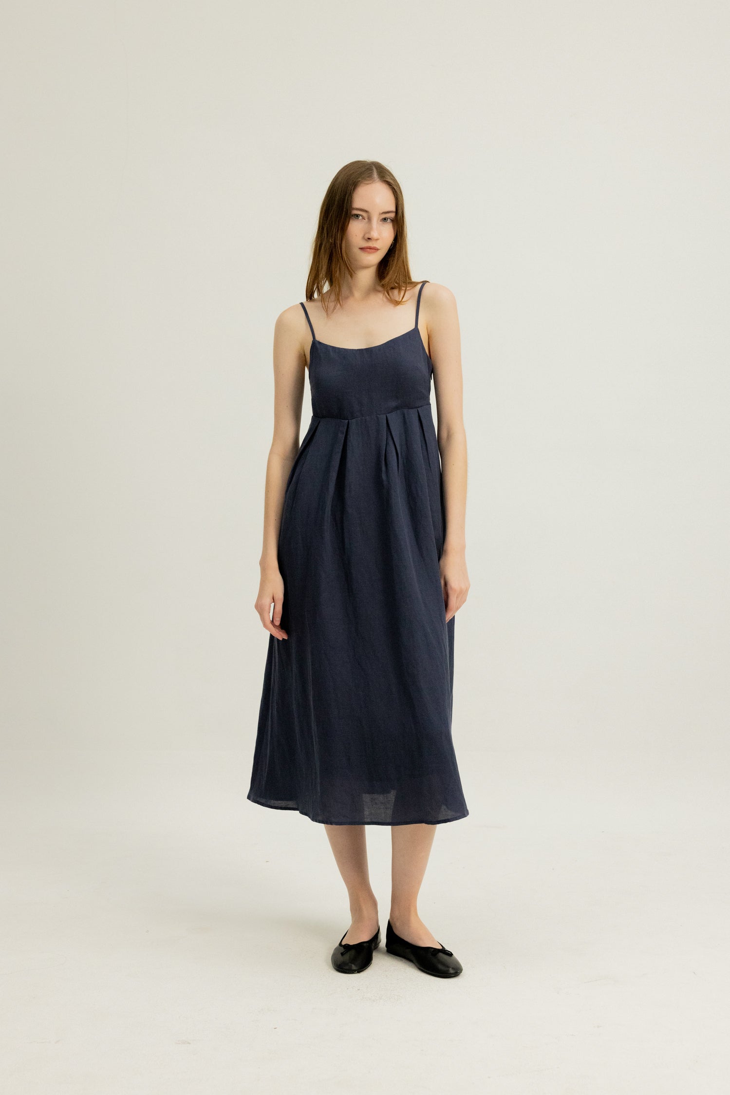Charlotte Cami Dress in Midnight – Génue