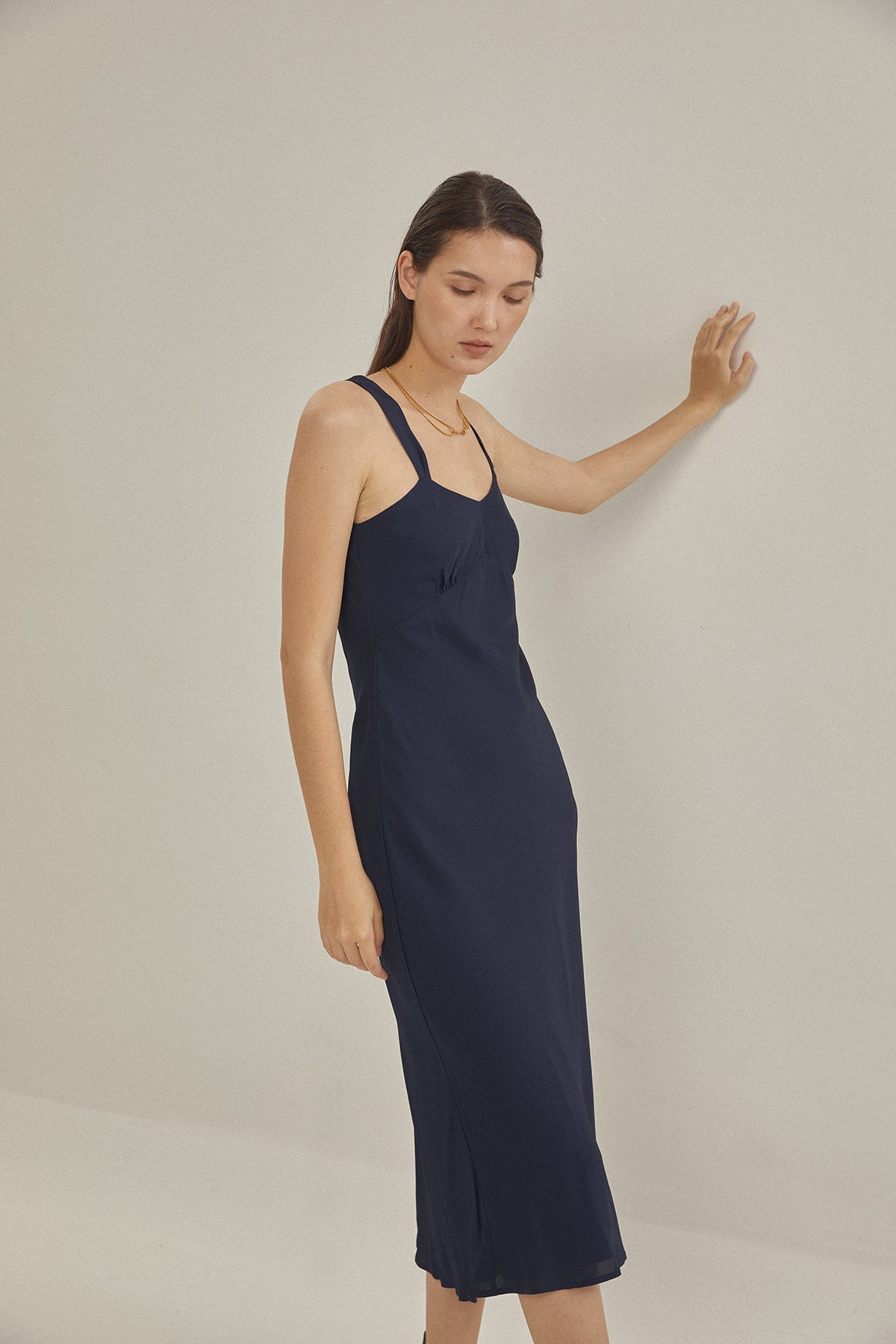 Bianca Dress in Midnight Pearl – Génue
