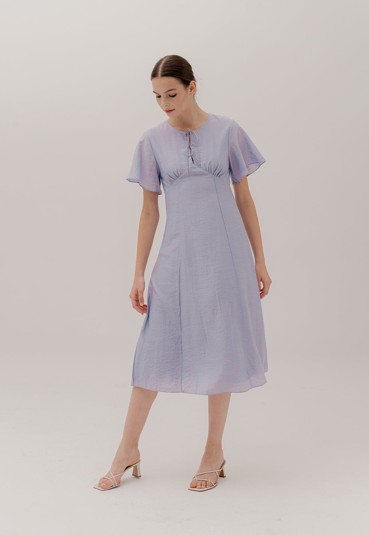 Jenny Long Dress in Lilac – Génue